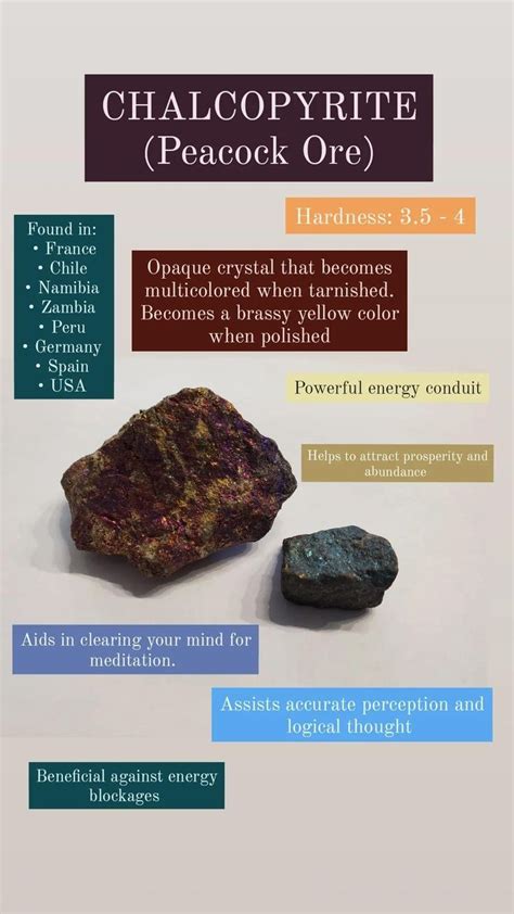 Chalcopyrite Properties Spiritual Crystals Gem Healing Meditation Crystals