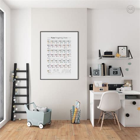 Flute Fingering Chart Notes Diagram Fingering Positions Etsy