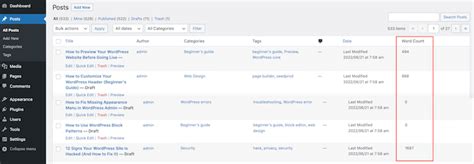 How To Get Word Count Stats In Wordpress 3 Ways