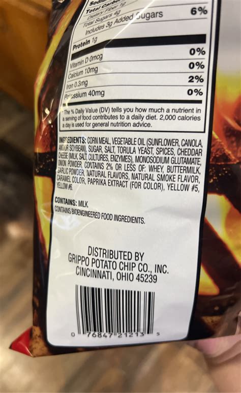 Grippos Bar B Q Flavored Cheese Nibs Fig App