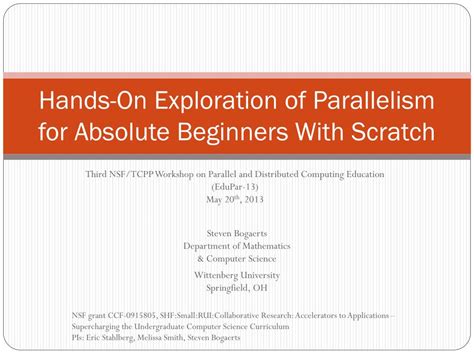 Ppt Hands On Exploration Of Parallelism For Absolute Beginners W Ith