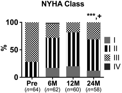 Bar Graph Represents The New York Heart Association Nyha Class