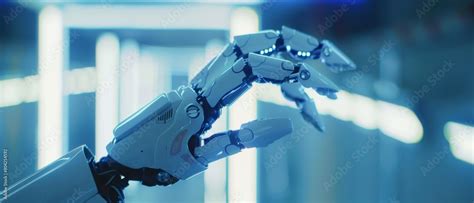 Founder Of Ai Robotics Technology Concept Presents Innovative Robot Arm To Startup Workers At
