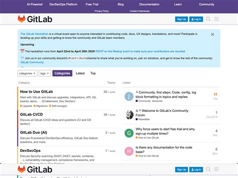 Gitlab Forum Discover Discourse Discover