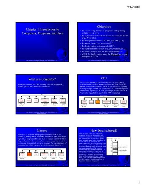 Chapter 1 Java Programming 8e Cis Home Page