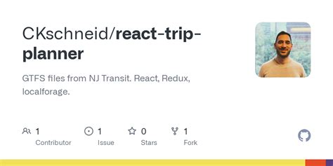 Github Ckschneid React Trip Planner Gtfs Files From Nj Transit