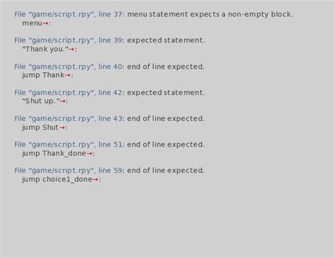 Choices not working : r/RenPy