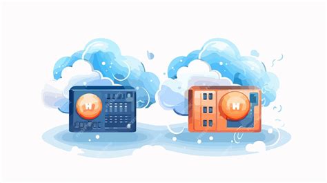 Efficient Cloud Storage Synchronization Devices Vector Illustration Premium Ai Generated Vector