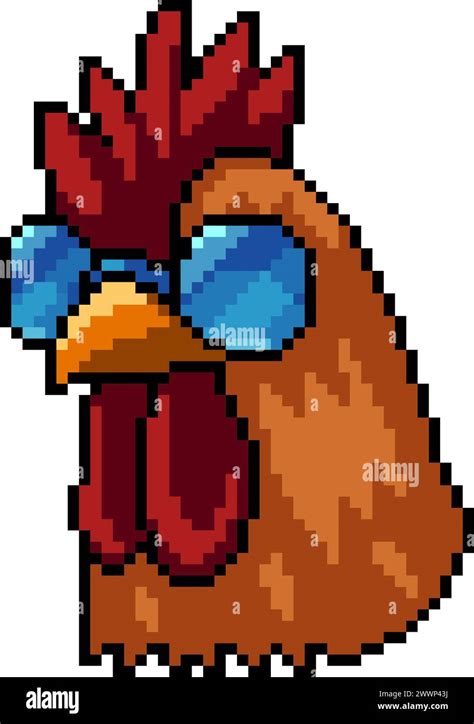 Cartoon Chicken Sunglasses Stock Vector Images Alamy