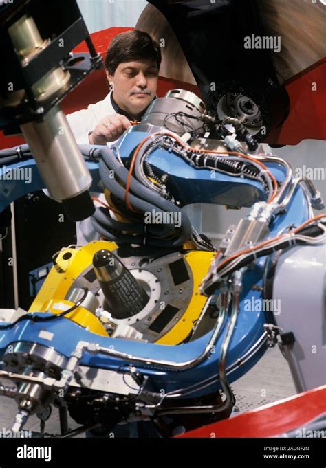 MODEL RELEASED Missile Simulator Technician Working On A Missile Simulator Stock Photo Alamy