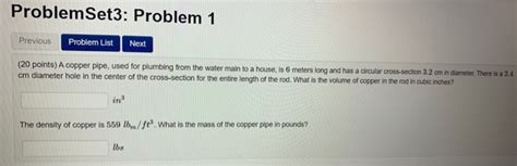 Solved Problem Set3 Problem 1 Previous Problem List Next