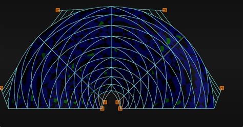 solved load distribution on arched structure using claddings or fes
