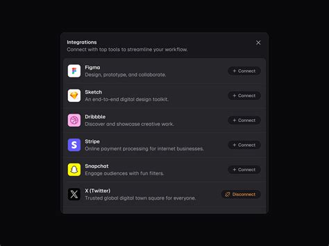 Integrations Dialog 🧩 By Praveen Juge On Dribbble