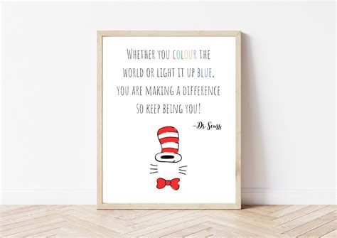 Dr Seuss Quote Print Cat In The Hat Print Cat In The Hat Quote