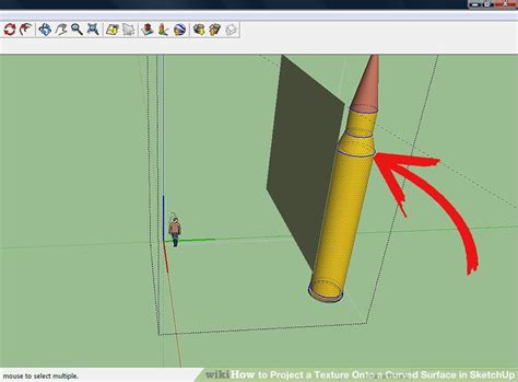 How To Project A Texture Onto A Curved Surface In SketchUp
