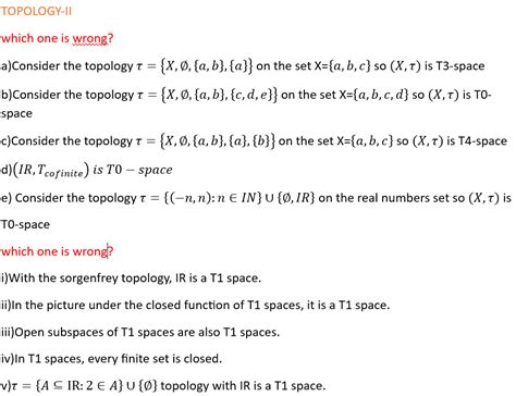 Solved Which One Is Wrong A Consider The Topology Chegg Com