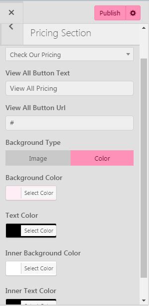 How To Configure Pricing Section Prosys Themes Documentations