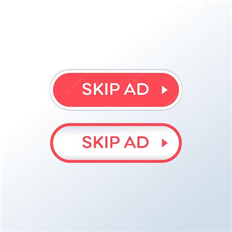 Premium Vector Skip Ad Button Premium Vector Skip Ad Button