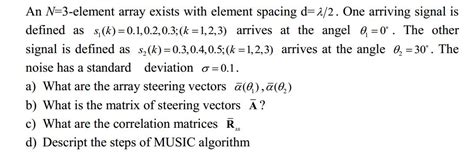 An N3 Element Array Exists With Element Spacing