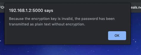 Because The Encryption Key Is Invalid Error When Logging In Rsynology