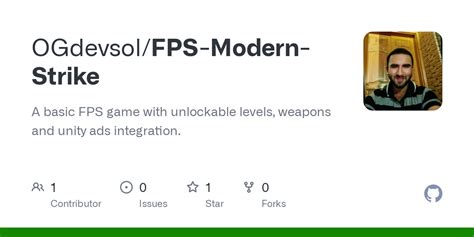 github ogdevsol fps modern strike a basic fps game with unlockable levels weapons and unity
