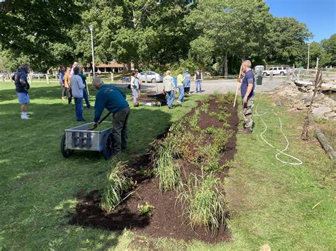 Ebma And Wid Nesc Help Install Riparian Buffer At Groton Elks Eb Landing