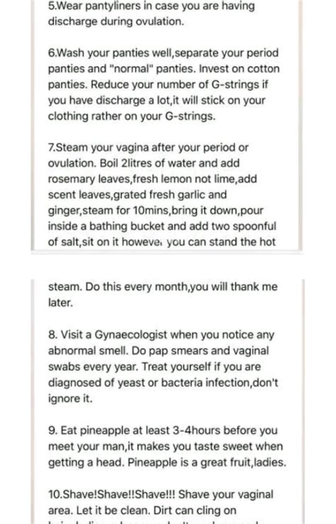 What To Eat To Make Your Vgina Sweet And How To Wash It Nigerian Woman