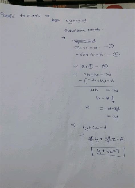 Find The Equation Of The Plane Passing Through The Following Points 2
