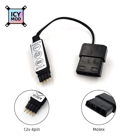 Argb Manual Controller 5v3pin To Molex Power Supply Sata Converter
