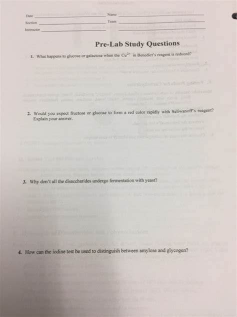 Solved Name Date Team Section Instructor Pre-Lab Study | Chegg.com