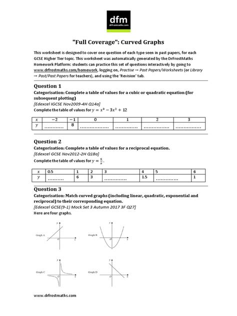 full coverage curved graphs edexcel igcse nov2009 4h q14a pdf