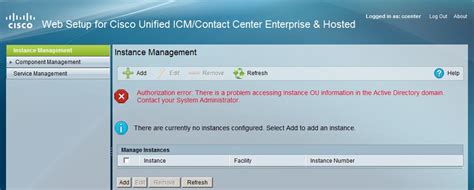 Solved Ucce 90 Web Setup Error Authorization Error There Is A Problem Accessing Instance Ou