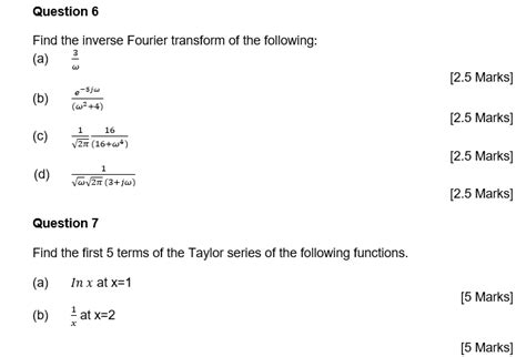 Solved Hi This Engineering Mathematics Questions Please