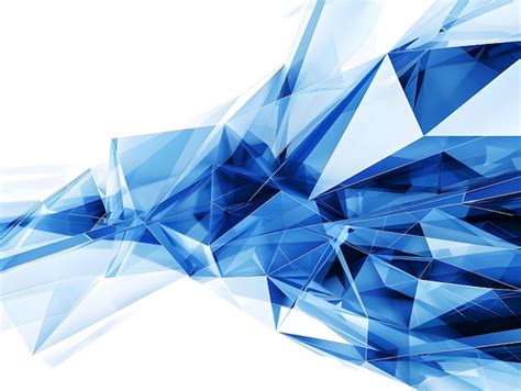 Premium Photo Blue Polygon Structure Abstract Ai Generated