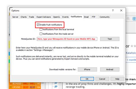 Trade Notifications Free Download Trading Utility For Metatrader 5