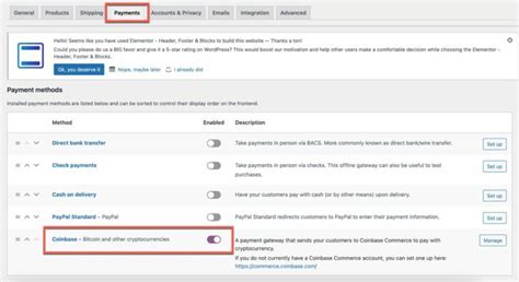 coinbase commerce woocommerce integration guide and my experience