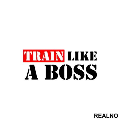 Train Like A Boss Trening Nalepnica