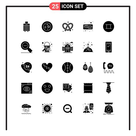 25 Universal Solid Glyph Signs Symbols of ancient hard disk laboratory ...
