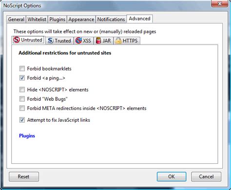 Imaging Tips Firefox Noscript