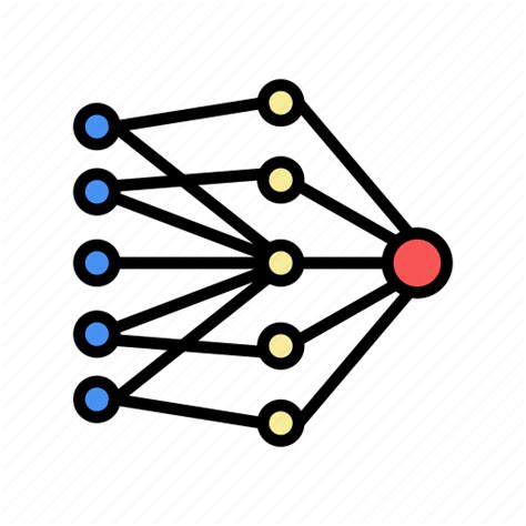 Single Layer Neural Network Biological Mathematical Icon