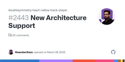 New Architecture Support Issue Doublesymmetry React Native Track Player Github
