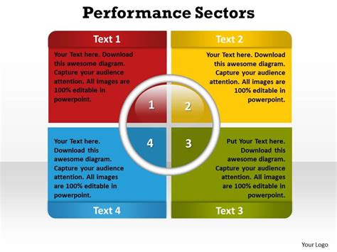 Square Chart With 4 Stages Templates Powerpoint Presentation Slides