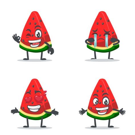 1200 Funny Watermelon Clip Art Stock Illustrations Royalty Free