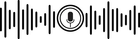 Voice Recognition Icon On White Background Personal Voice Assistant Sound Waves And Microphone