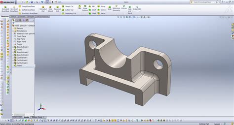 งานเขียน Part 3d ตามโจทย์แบบฝึกหัด [รับเขียนแบบ Solidworks ราคาถูก 091 8399 663 แบงก์