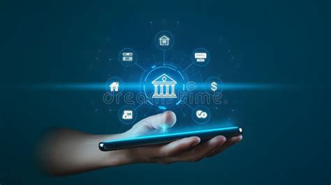 Mobile Banking App Interface Digital Finance Technology Online Payment Secure Transaction Modern