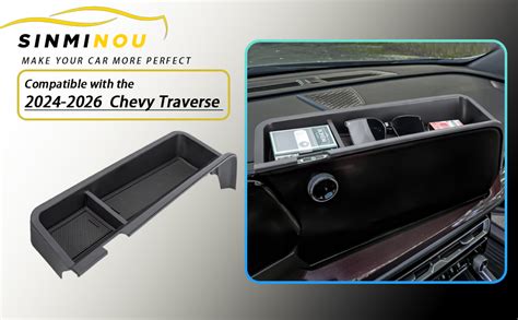Sinminou Center Console Organizer Dashboard Tray Compatible