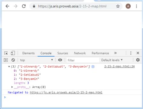 Method Map Pada Javascript Pt Proweb Indonesia