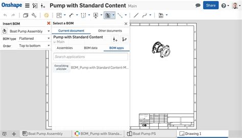 How To Insert Bom In Onshape Drawing And Coming Improvements In Openbom For Onshape By Openbom