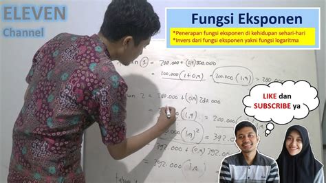 Contoh Penerapan Fungsi Eksponen Di Kehidupan Sehari Hari Youtube